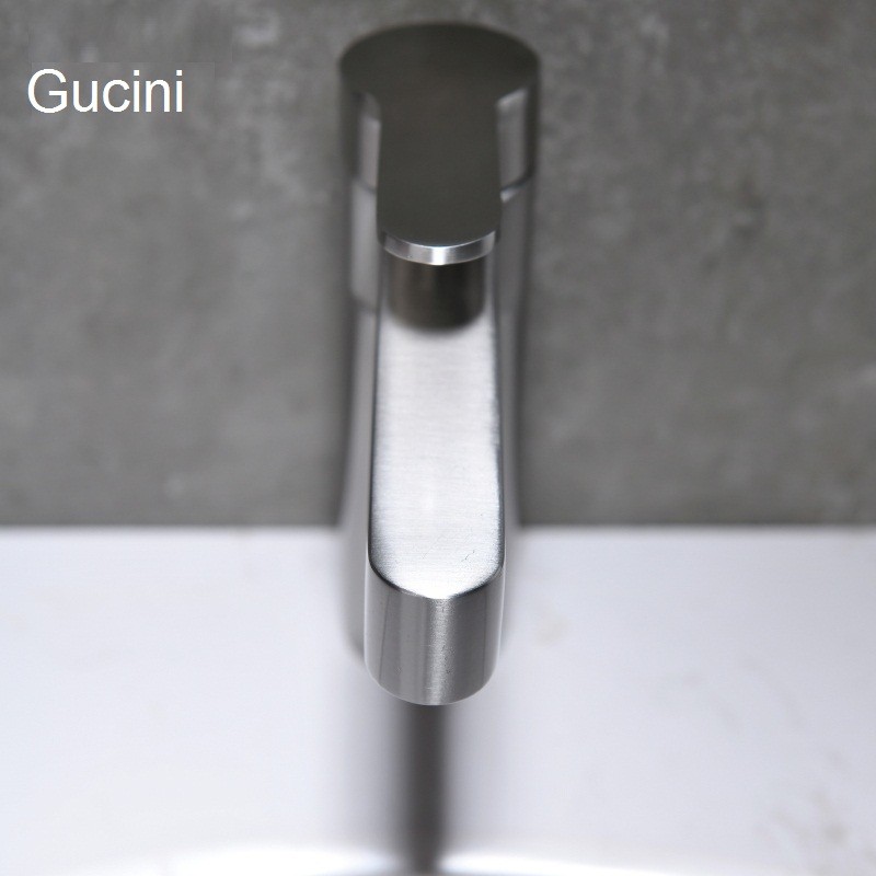 GLJ-9010 Basin Mixer (Stainless Steel Collection Arc Series)