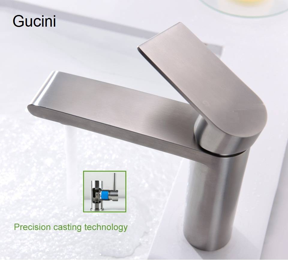 GLJ-9008 Basin Mixer (Stainless Steel Collection Planar Series)