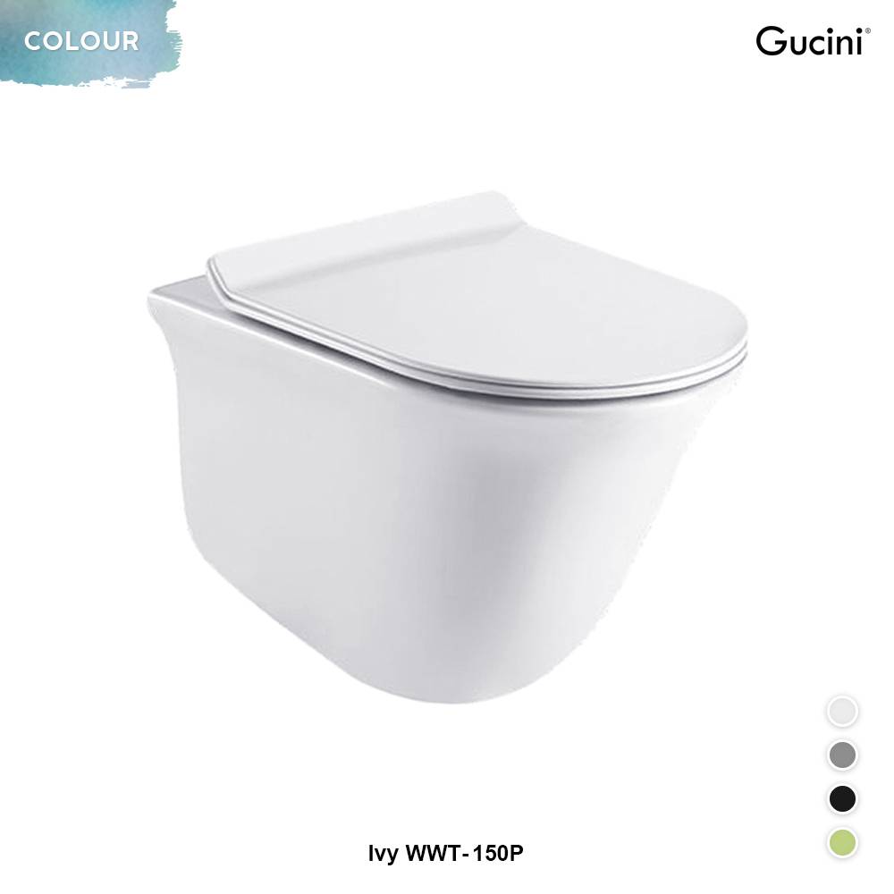 Ivy WWT-150P Wall-Hung Washdown P-Trap Water Closet