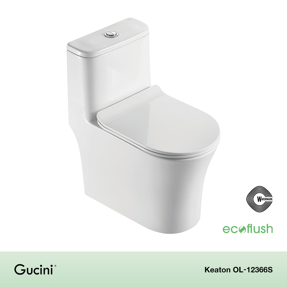 Keaton OL-12366S One-Piece Siphonic S-Trap Water Closet