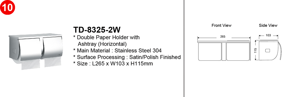 Hotel Toilet Sample (Design A)