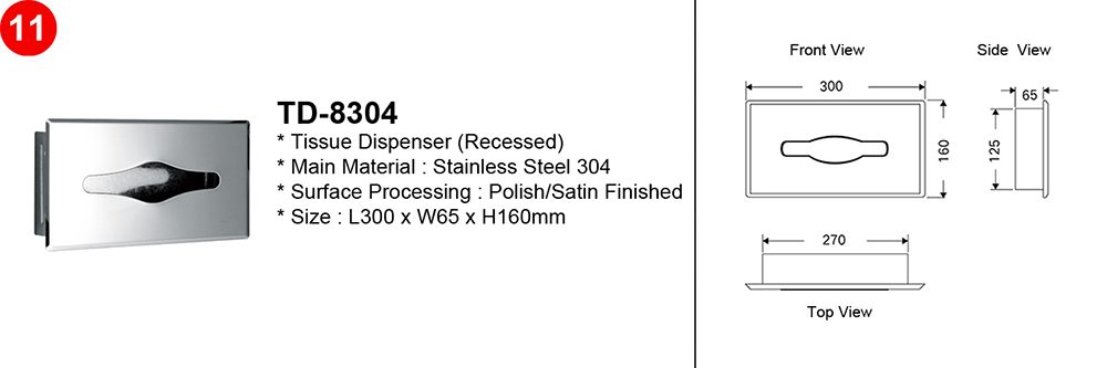 Hotel Toilet Sample (Design A)