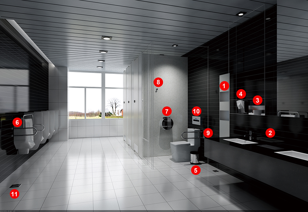 Public Toilet Sample (Design A)