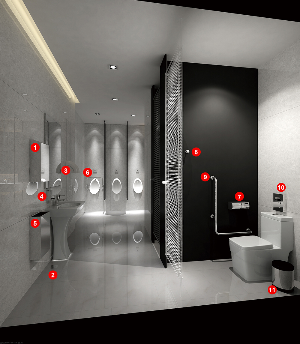 Public Toilet Sample (Design C)